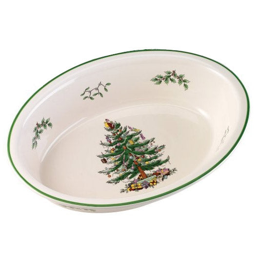 Spode Christmas Tree Oval Rim Dish – Cook n Dine
